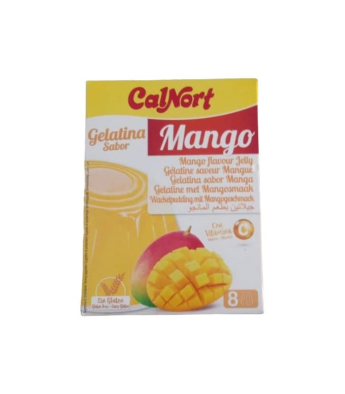 Gelatina sabor Mango "Calnort" (Estuche de 2 sobres x 85 g)