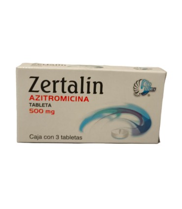 ZERTALIN (Azitromicina) 3 TAB 500 MG